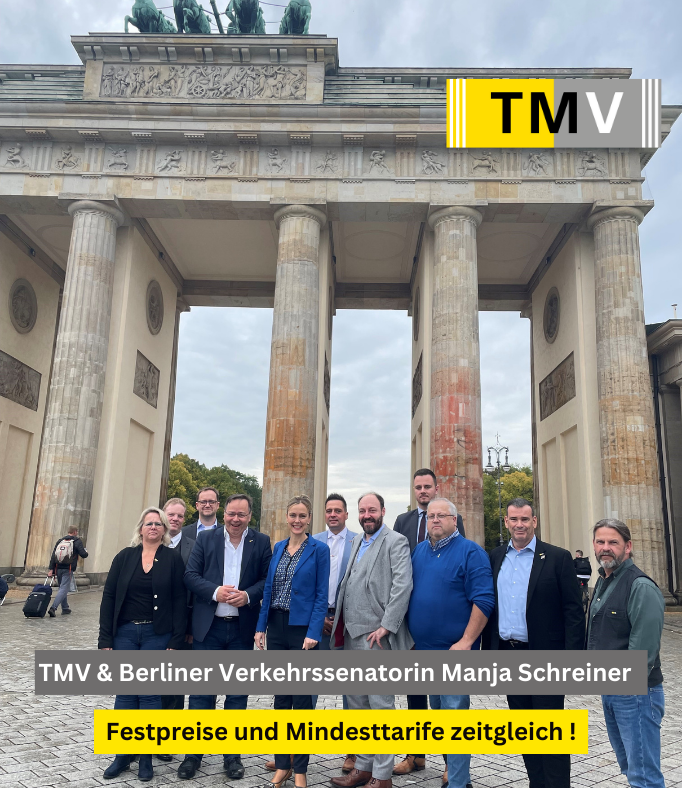 TMV: Festpreise und Mindesttarife wirken nur zusammen - Taxi- und ...